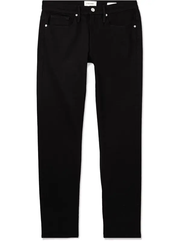 FRAME L'homme Slim-fit Jeans - Black