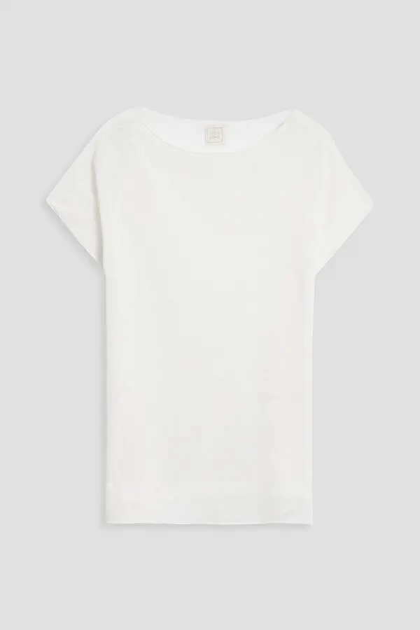 120% Lino Linen Top - White