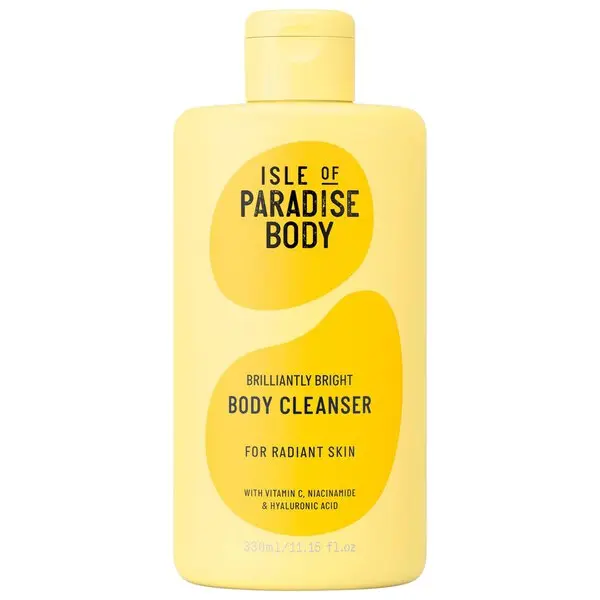 ISLE OF PARADISE Brilliantly Bright Body Cleansing Wash With Vitamin C & Niacinamide