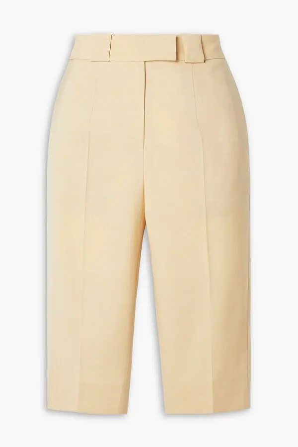 Lvir Wool-blend High-rise Shorts
