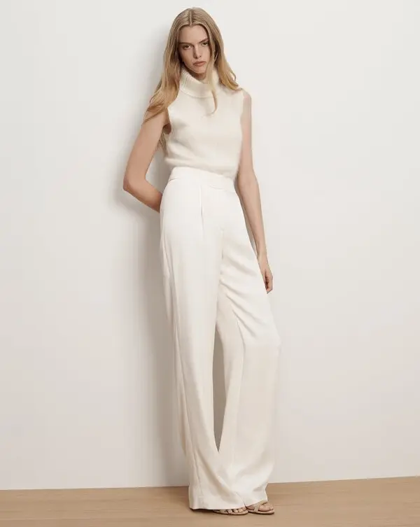 Veronica Beard Robinne Wide-leg Trouser - Dove