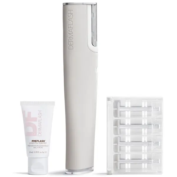 DERMAFLASH Luxe+ Advanced Sonic Dermaplaning And Peach Fuzz ...