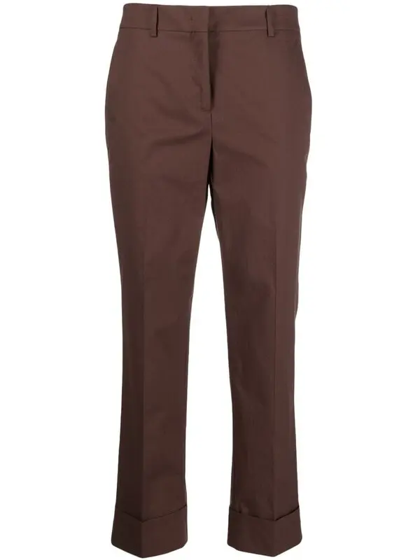 Incotex Pressed-crease Cropped Trousers