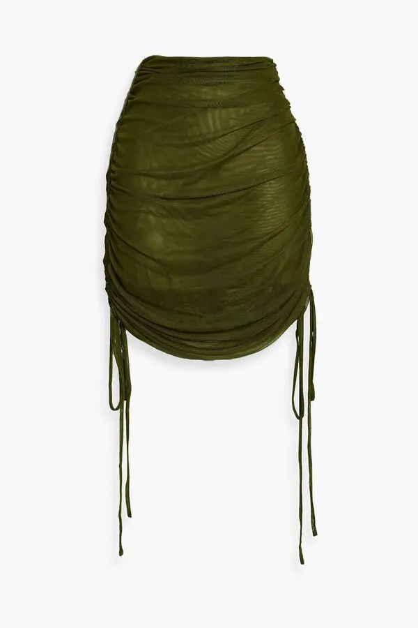 Lapointe Ruched Mini Skirt