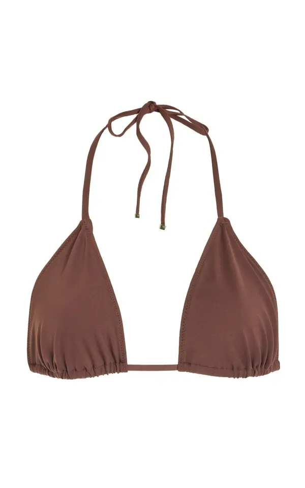 Eterne Thea Triangle Bikini Top - Brown