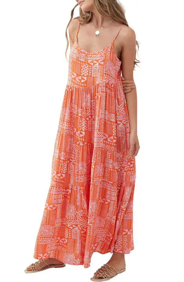 O'Neill Ariette Maxi Dress - Firecracker | Editorialist