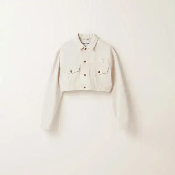 Miu Miu Denim Jacket - Ecru | Editorialist