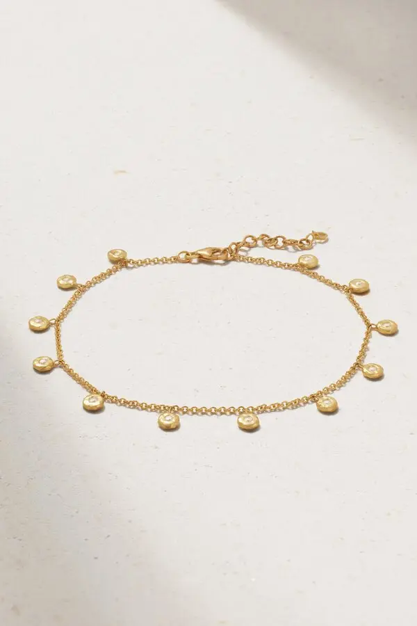 OCTAVIA ELIZABETH Nesting Gem Diamond Anklet