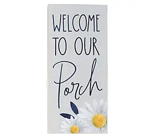 SINCERE SURROUNDINGS 12' Welcome Porch Daisy In Pire Board