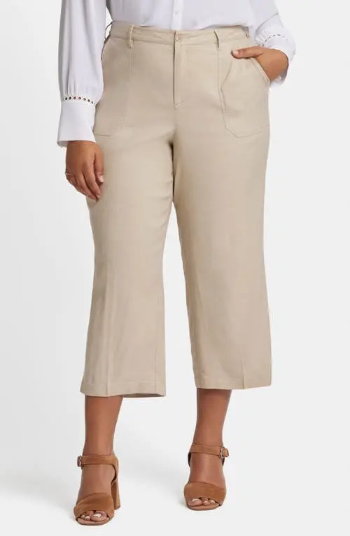 NYDJ Utility Wide Leg Capri Pants - Feather