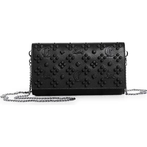 CHRISTIAN LOUBOUTIN Paloma Loubinthesky Wallet On Chain - Cm53 Black/black
