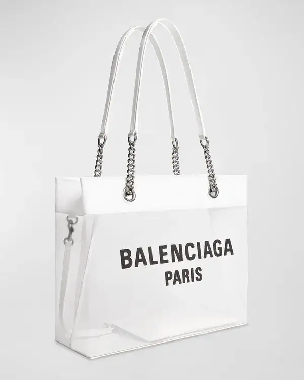 Buy Balenciaga Duty Free Medium Mesh Tote Bag - 9060 White/l Blac  