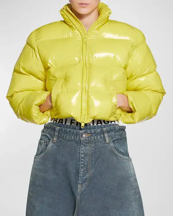 Balenciaga Shrunk Puffer 7200 Yellow Editorialist