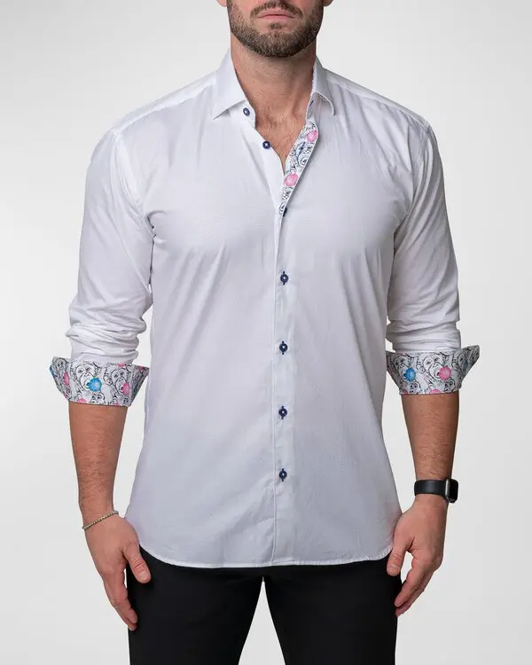 MACEOO Fibonacci Luxe Sport Shirt - White