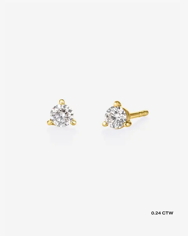Ring Concierge 14k Gold Diamond Stud Earrings