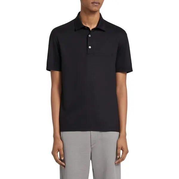 Zegna High Performance™ Wool Polo - Navy