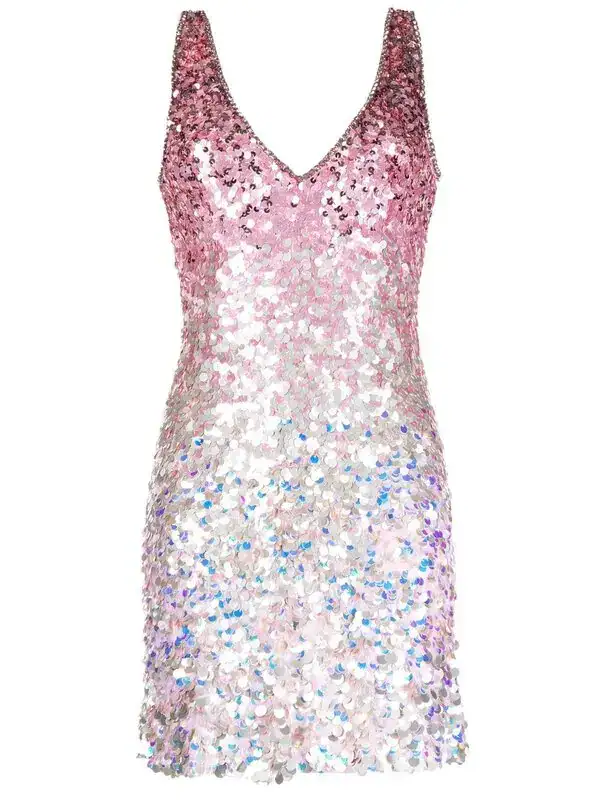 jenny packham ombre sequin dress Jenny Packham Louanna Ombre Sequin Strappy Illusion Gown, Citrus And Kingfi, Women's, 4, Sequined Gowns