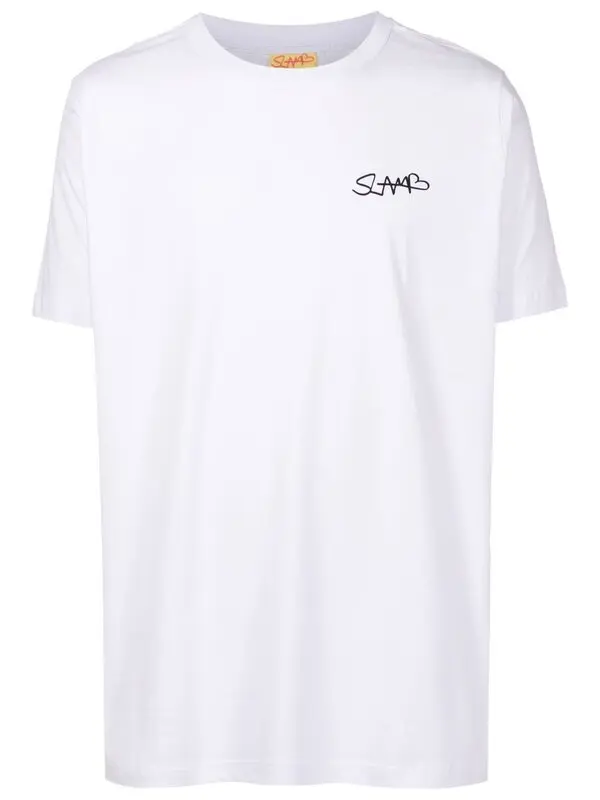 AMIR SLAMA Logo-print T-shirt - White