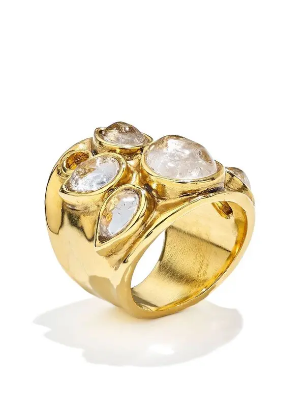 GOOSSENS Large Cachemire Rock Crystal Ring