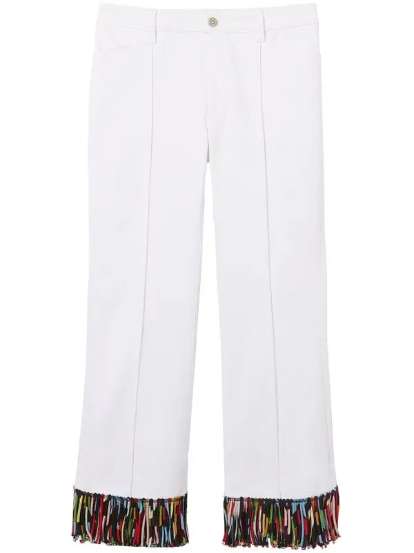 Emilio Pucci Fringe-detailing Cropped Trousers