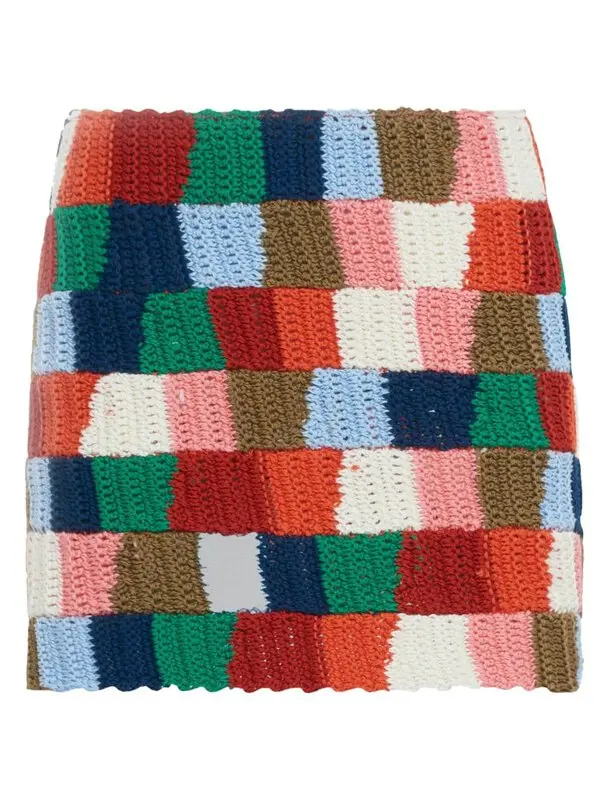 Marni Colour-block Knitted Skirt