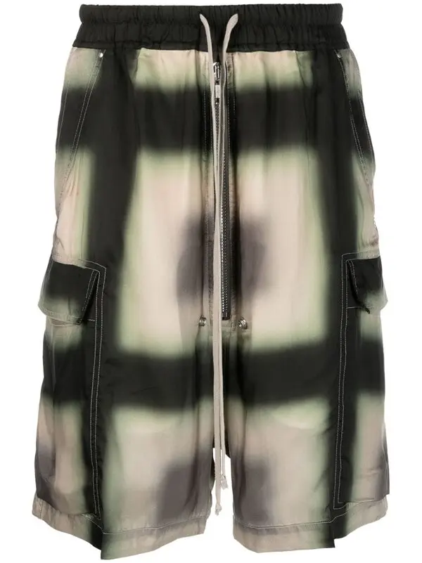 Rick Owens Graphic-print Drop-crotch Shorts