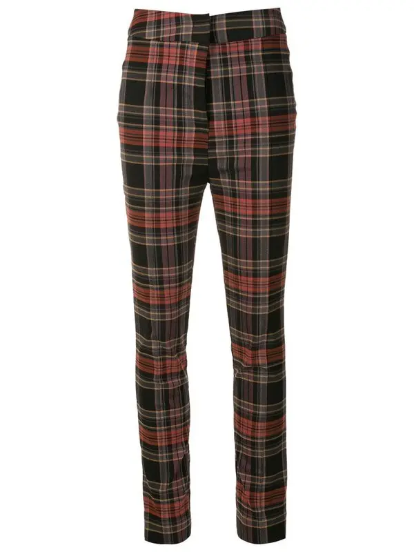 OLYMPIAH Large Tartan Plaid Trousers