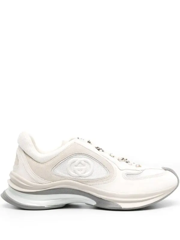 Gucci Run Panelled Sneakers - White