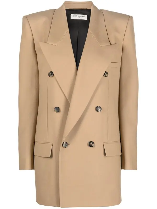 Saint Laurent Double-breasted Wool Blazer