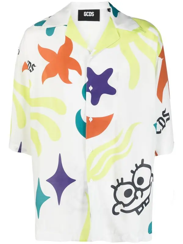 Gcds Graphic-print Short-sleeve Shirt