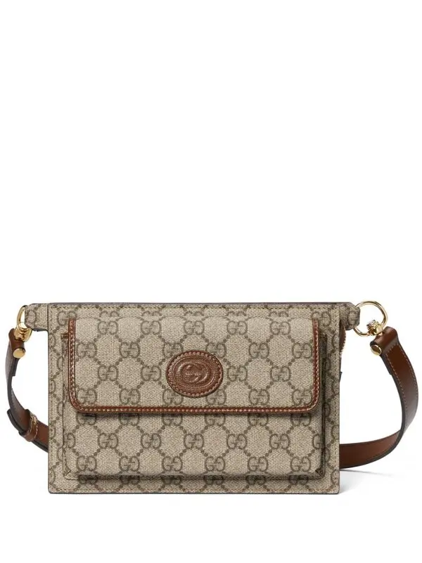 Gucci Gg Supreme Canvas Belt Bag - Neutrals