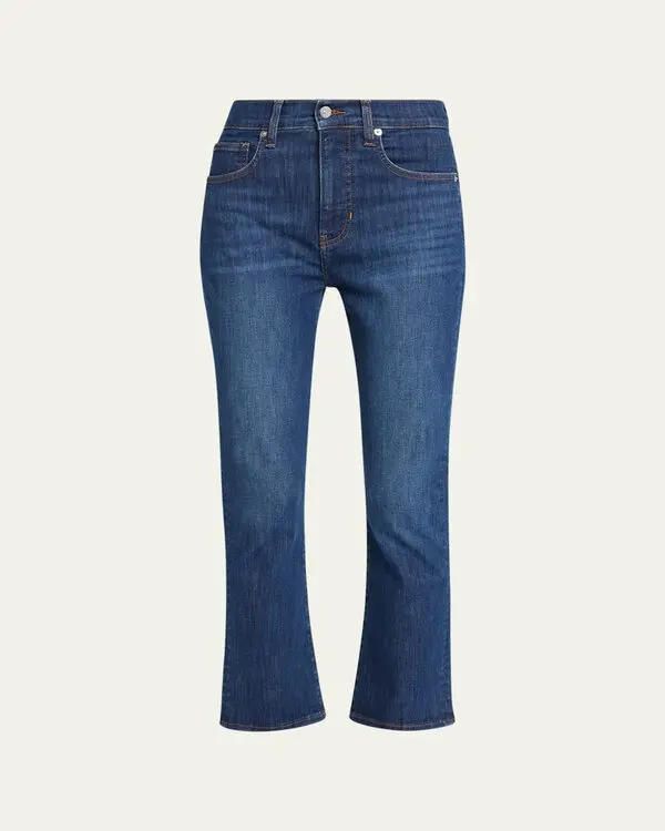 Veronica Beard Carly Kick Flare Ankle Jeans - Bright Blue