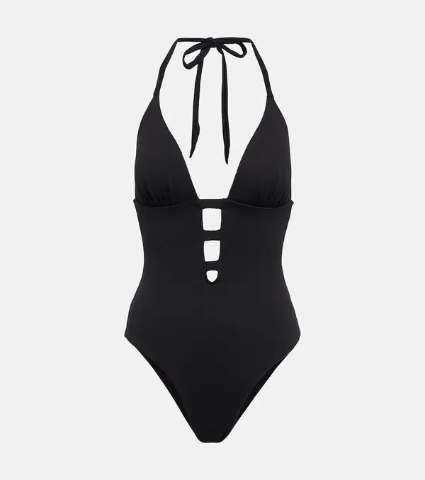ALEXANDRA MIRO Cindy Cutout Halterneck Swimsuit
