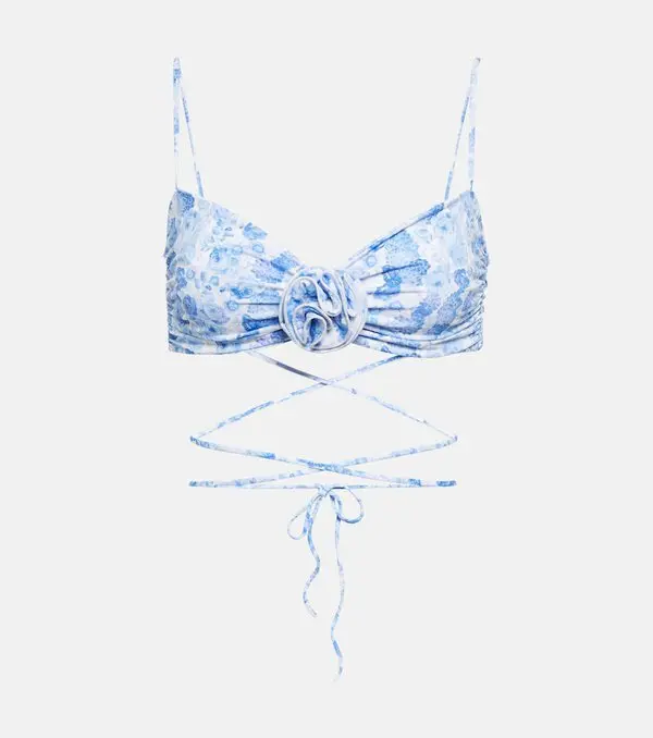Magda Butrym Floral Bikini Top