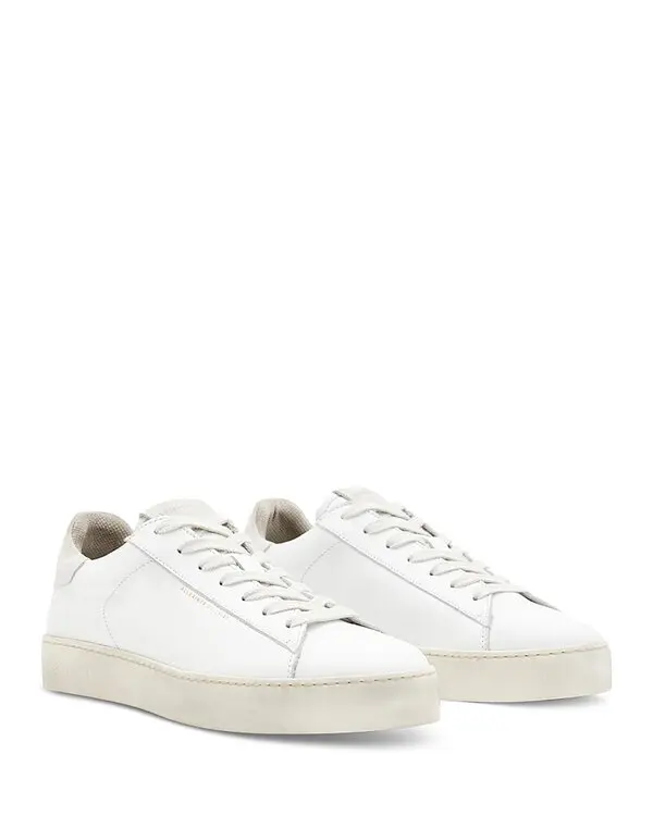 All Saints Shana Lace Up Low Top Sneakers - White