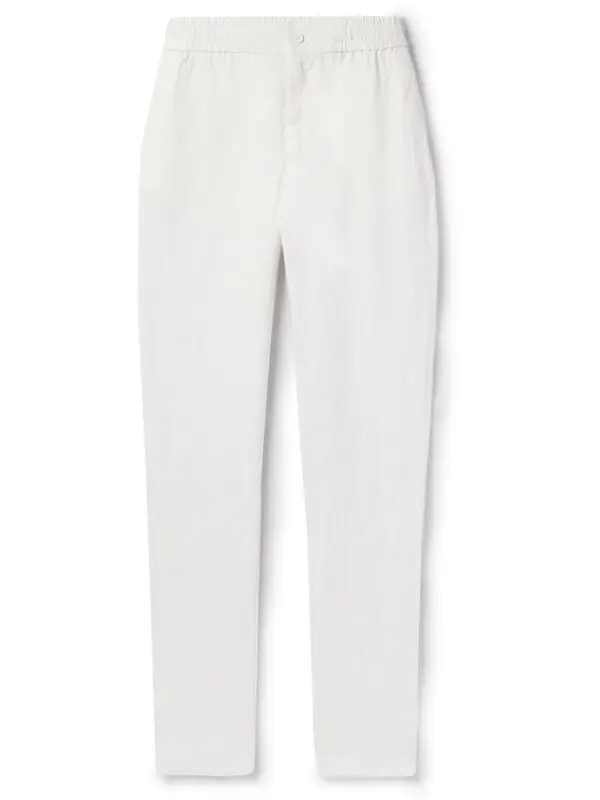 Orlebar Brown Cornell Straight-leg Linen Trousers - White