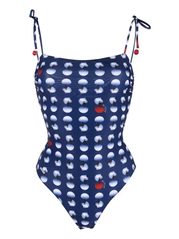 Kiton Polka Dot Swimsuit