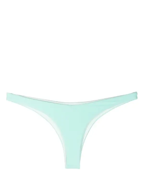 Jade Swim Terry Cloth-effect Bikini Bottoms