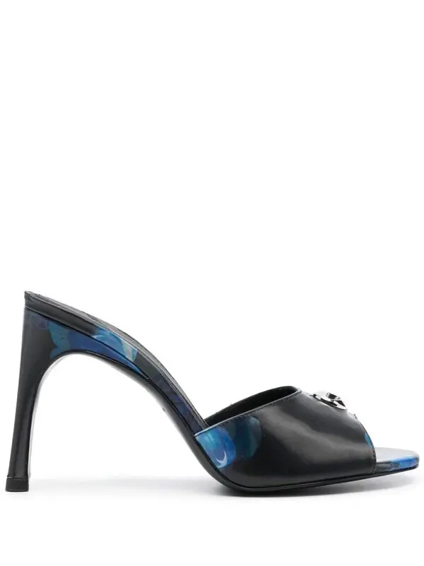 Coperni 100mm Logo-plaque Sandals - Black