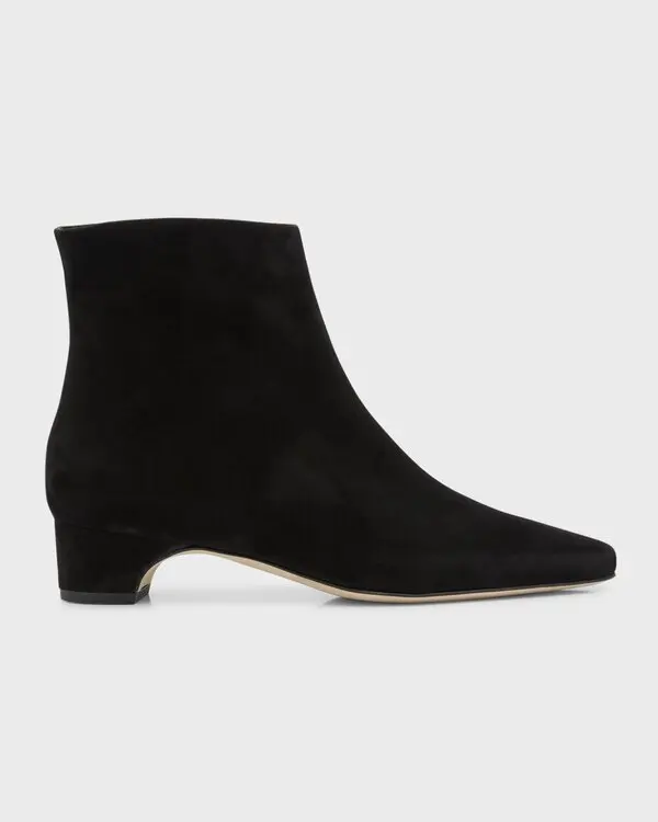 Manolo Blahnik Tolarc Ankle Booties - Black