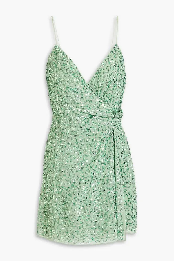 Alice + Olivia Celestine Embellished Mini Dress