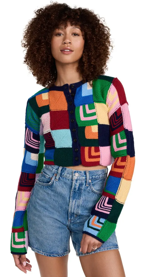 RE/DONE Patchwork Cardigan