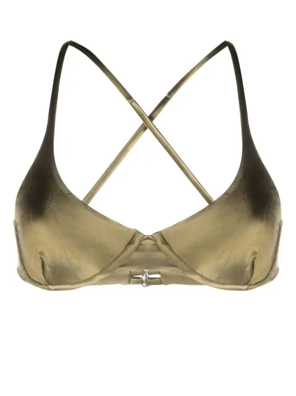 ISA BOULDER Reversible Crossover-strap Bikini Top