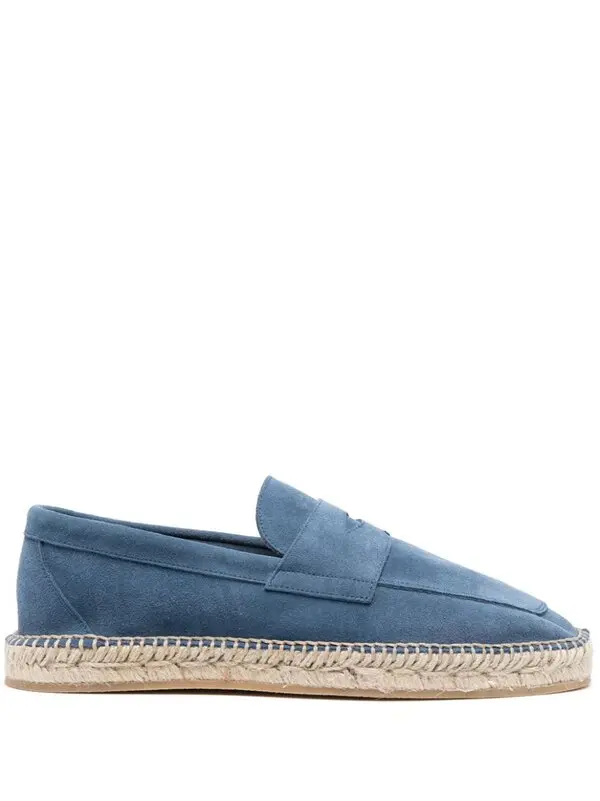 SCAROSSO Suede Espadrilles - Blue