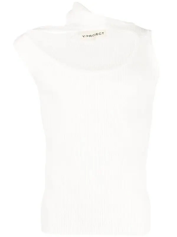 Y/project Triple Collar Ribbed Tank Top
