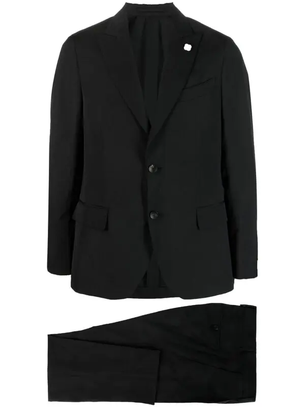 LARDINI Single-breasted Suit - Black