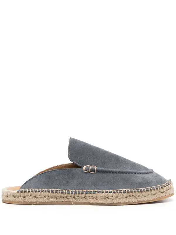 SCAROSSO Suede Espadrilles - Grey