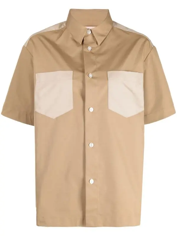 BAPY BY *A BATHING APE® Panel-detail Star-patch Shirt