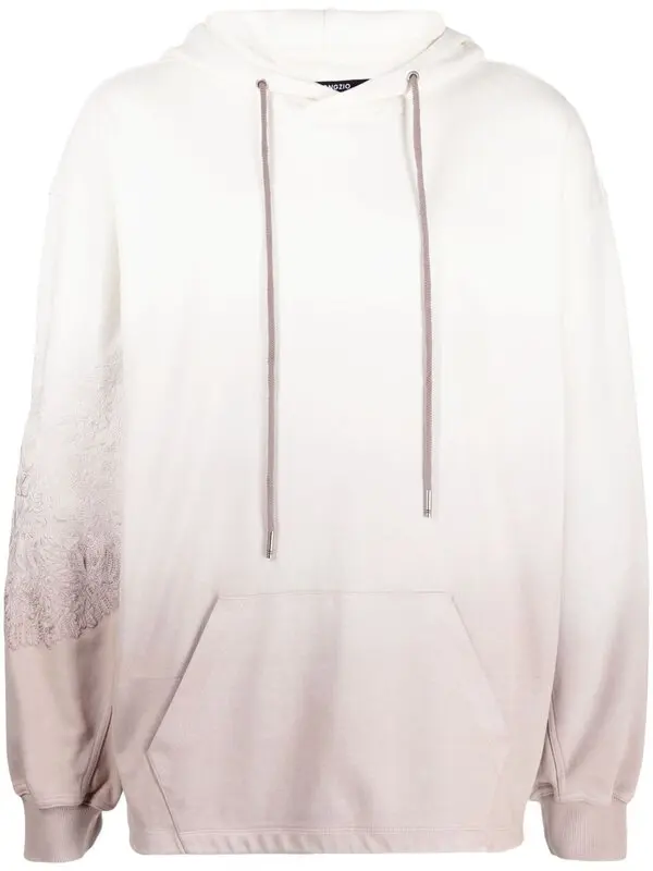SONGZIO Gradient-effect Embroidered Hoodie