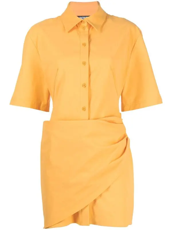 Jacquemus Cut-out Detail Dress - Orange
